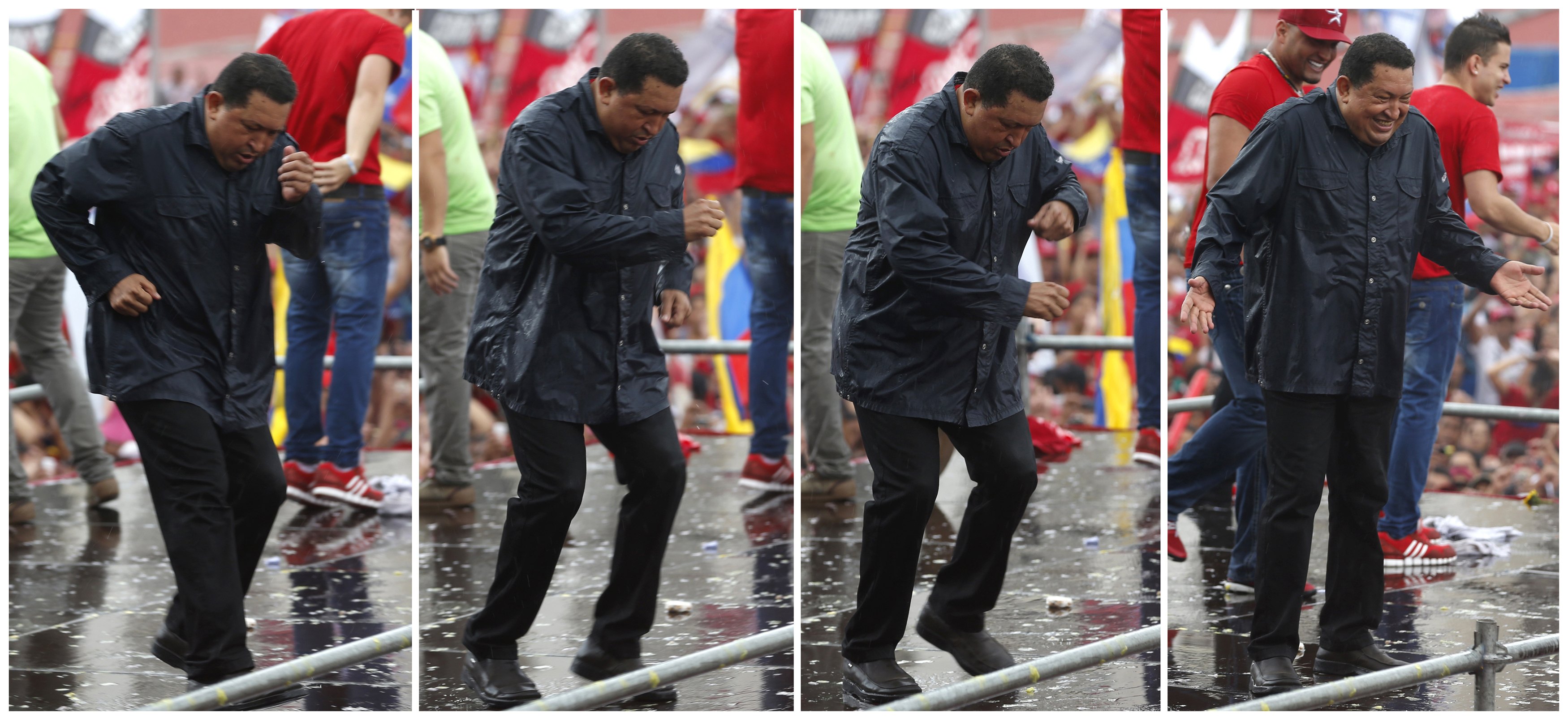 En Caracas recuerdan hoy el cierre de campaña de Chávez bajo la lluvia ...